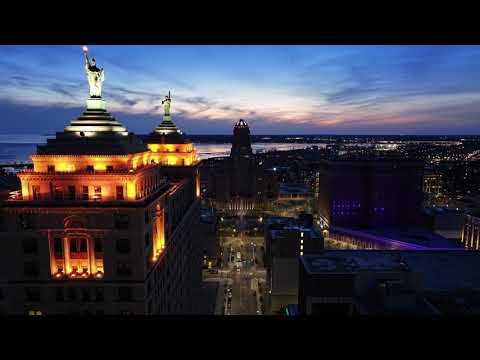 Buffalo New York - Sunset in the City April 17, 2025