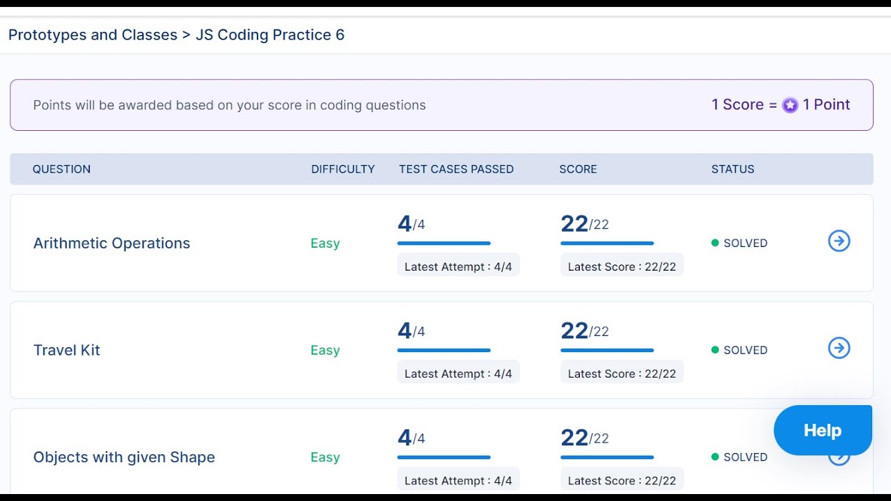 Prototypes and Classes in JavaScript essentials Js Coding Practice 6 answers| Nxtwave intensive 2.0