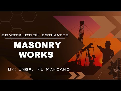 Construction Estimates: Masonry Works (CHB, Mortar, rsb)