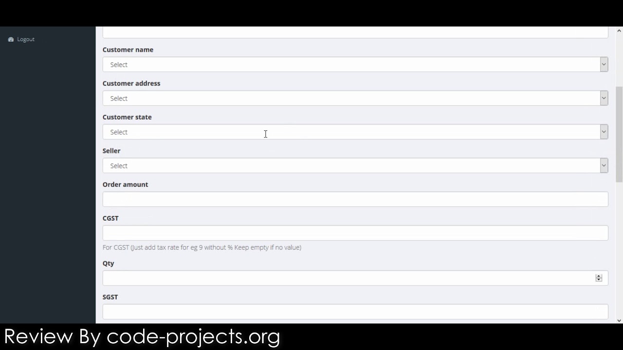 Invoicing System In PHP With Source Code | Source Code & Projects