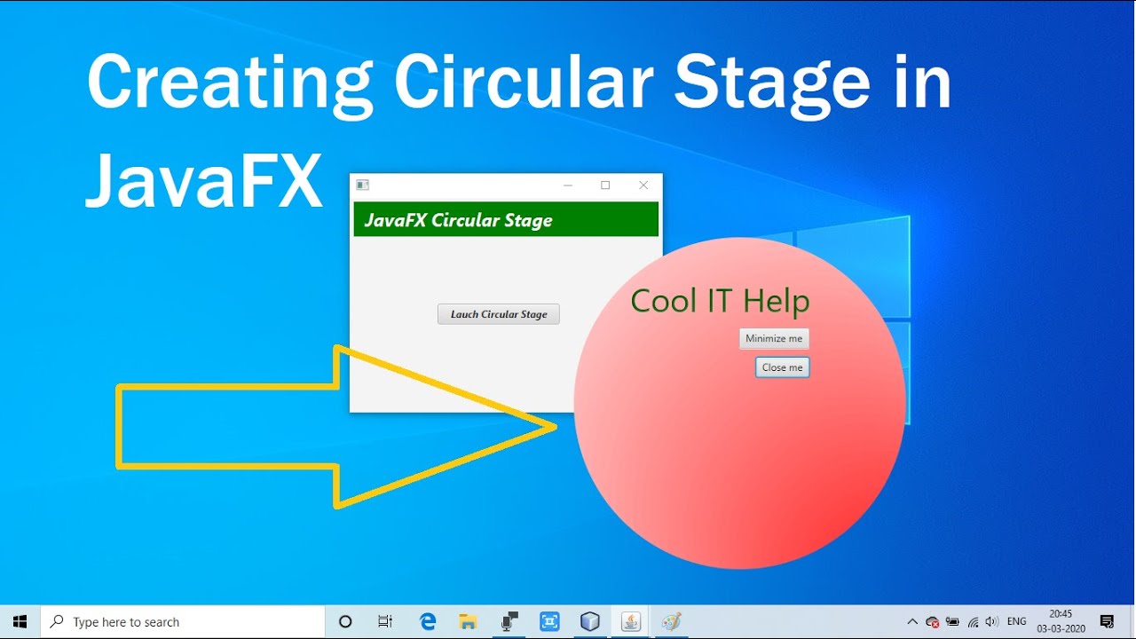 How to create a Circular Stage in JavaFX?