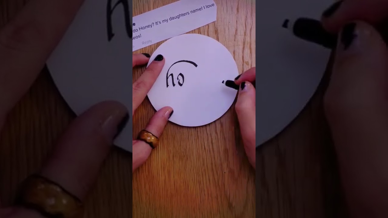 Honey ambigram tutorial