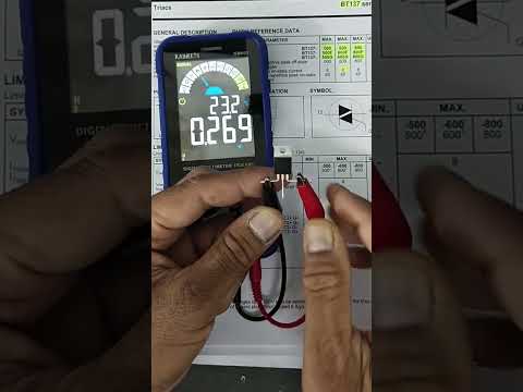 TRIAC Testing With Multimeter #shorts
