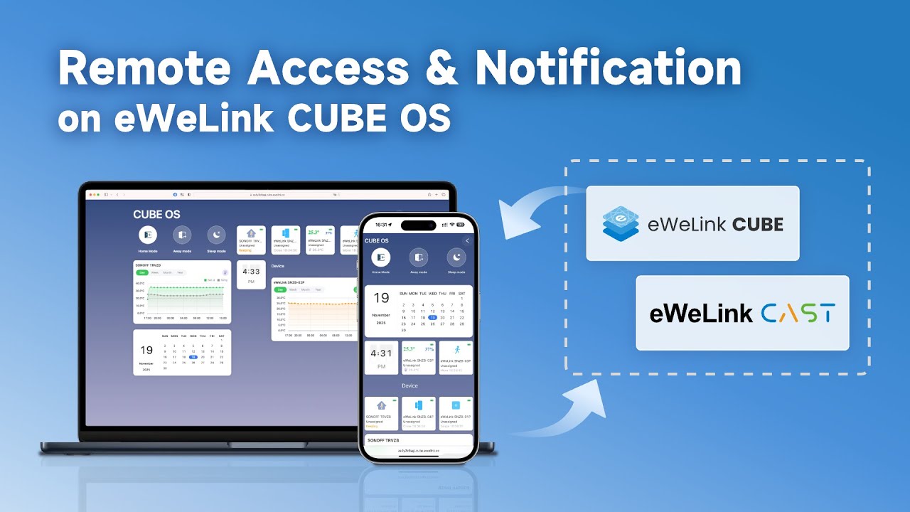 Remote Access & Notification on eWeLink CUBE OS.