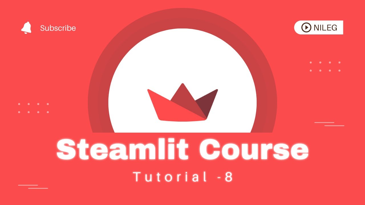Basic Interactive Widgets of Streamlit | Complete Streamlit Python Course | Streamlit Tutorial 8