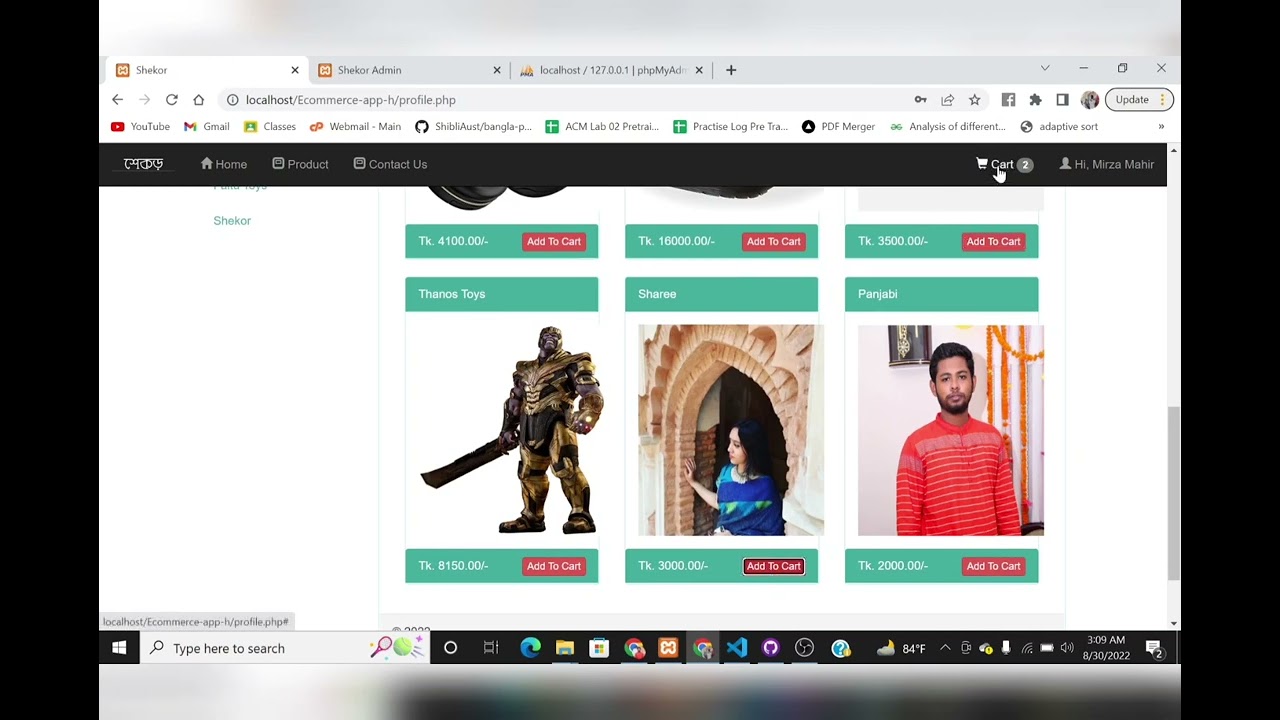 E-commerce website with php , mysql