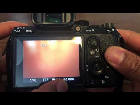 Sony A7riii, A7iii, A7rii, a7ii, A7sii - ISO INDICATOR SHORTCUT