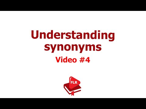 Synonyms video #4