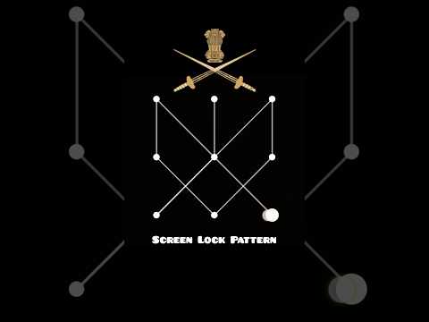 Army Screen Lock Pattern 🤯💥 | #patternlock #foryou #pattern #logo #automobile #music #edit #shorts