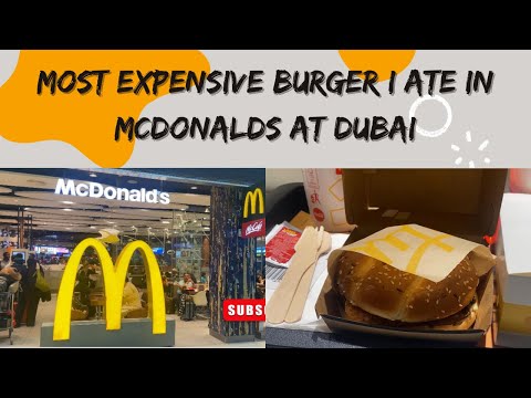Most Expensive Burger I Ate At Dubai Airport