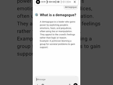 What is a demagogue?