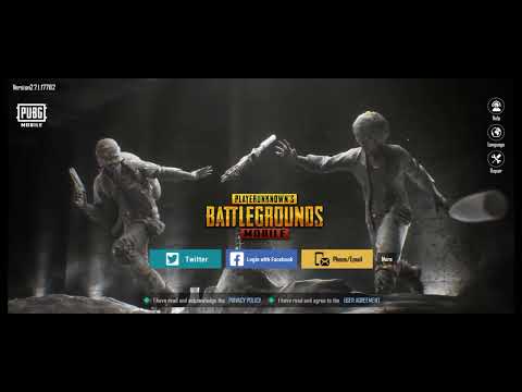 PUBG login screen