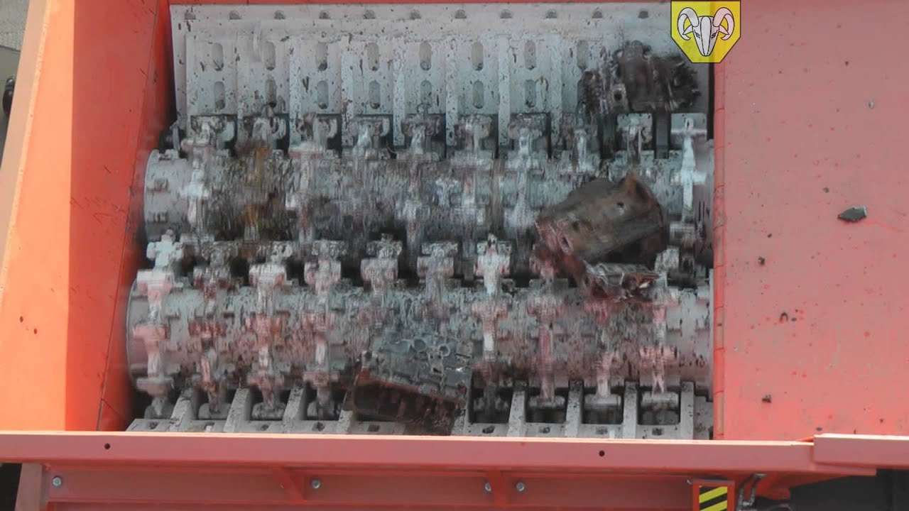 Engine Blocks Going Through Shredder Are Mesmerizing to Watch ...