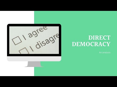 An analysis of direct democracy