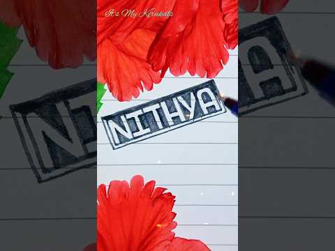 NITHYA | Nameart | comment your name #shorts