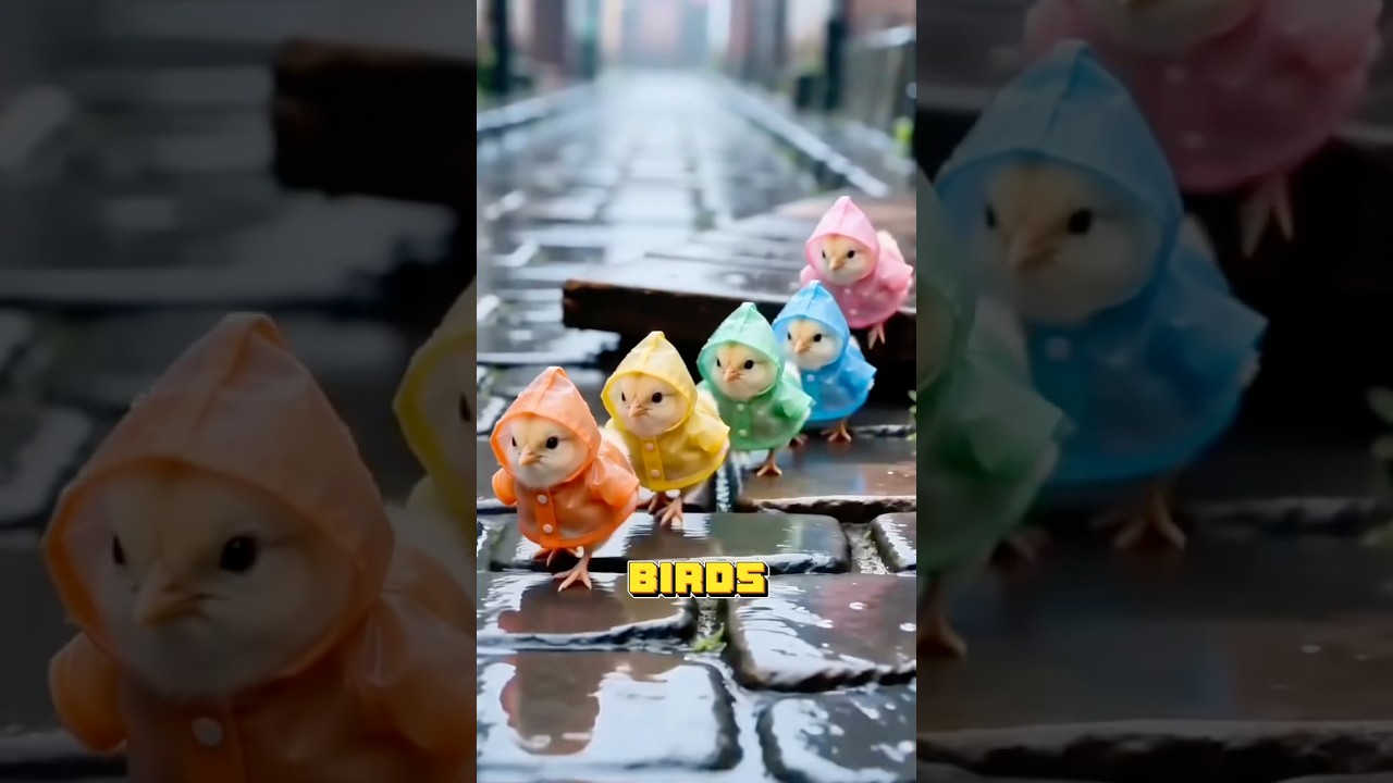 Imagine you found these little birds all alone in the rain… What would you do? 🌧️🐥💛