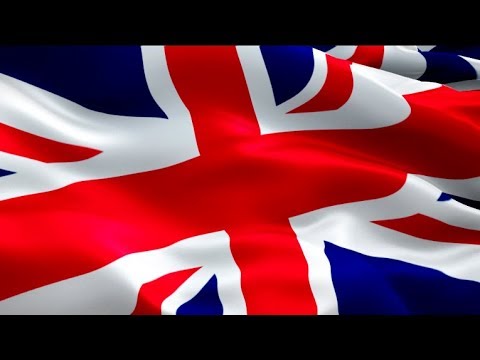United Kingdom flag video waving in wind. British Union Jack Flag background. UK flag Full HD