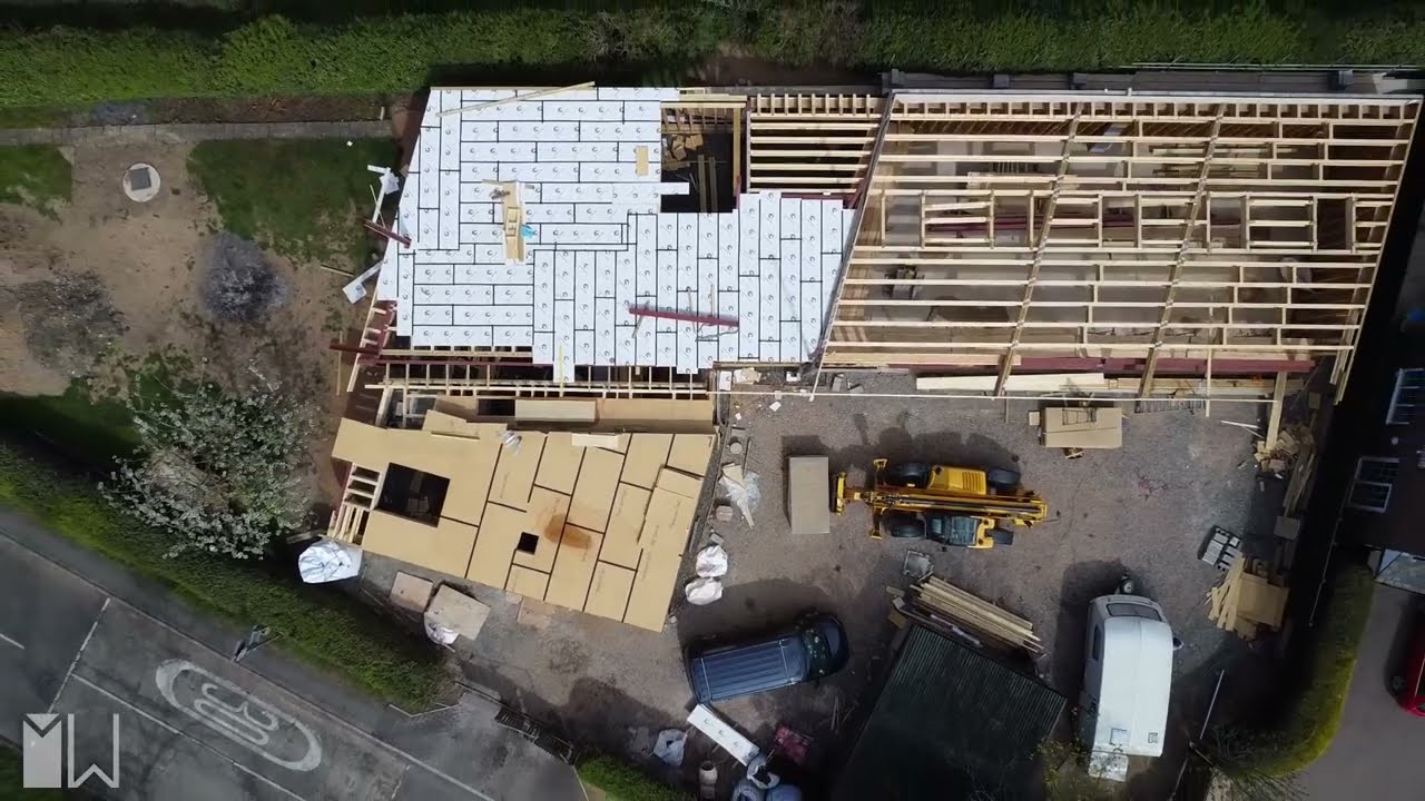 Contemporary self-build progress video #10