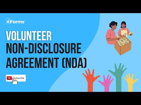 Volunteer Non-Disclosure Agreement (NDA) Form - EXPLAINED