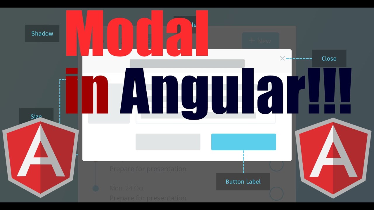 How to display a MAT DIALOG MODAL in Angular.js!!!