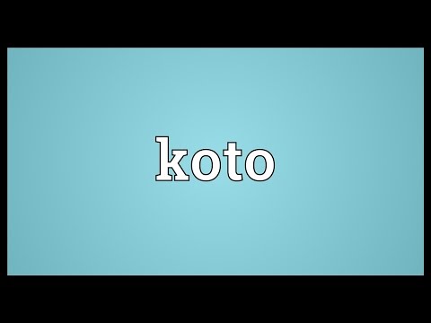 Koto Meaning
