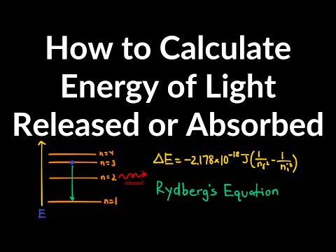 How to Calculate Energy of Light Absorbed or Released