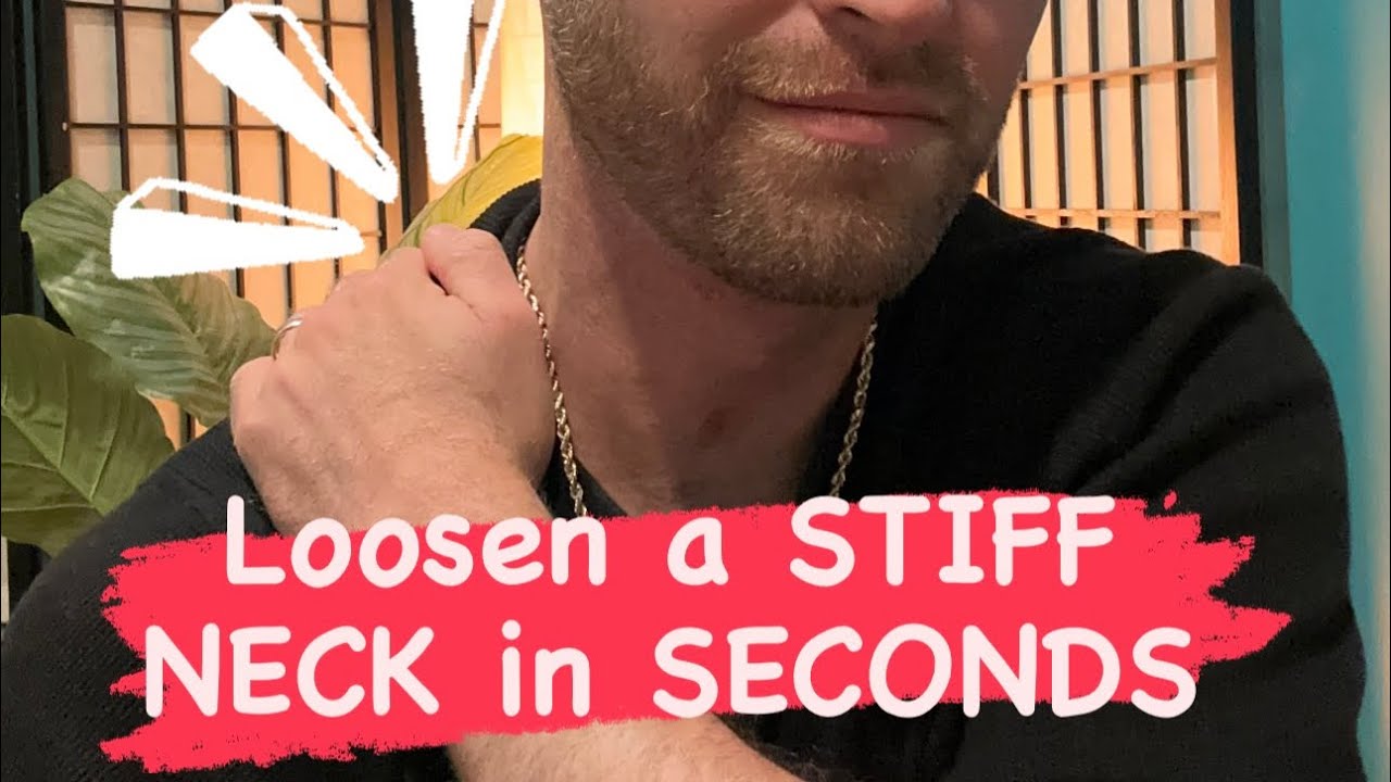 How to Loosen a Stiff Neck In SECONDS #health #wellness #neckpain #stretching #selfcare
