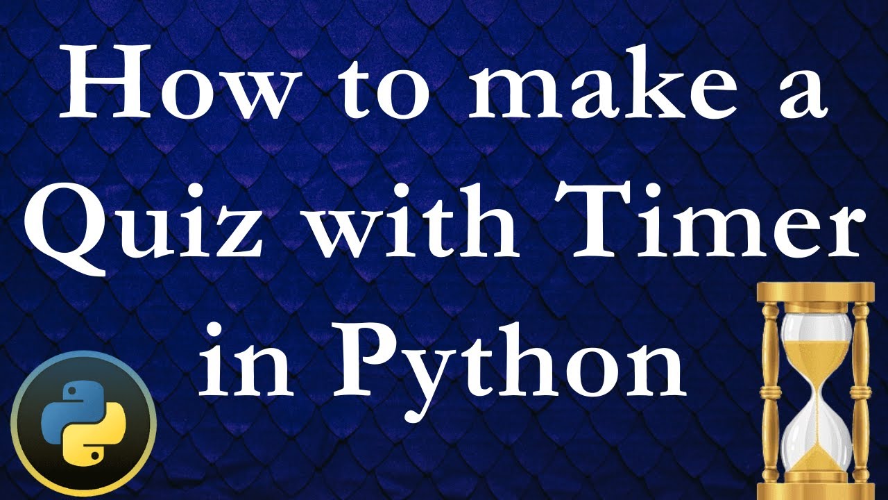 Python Quiz App with Timer