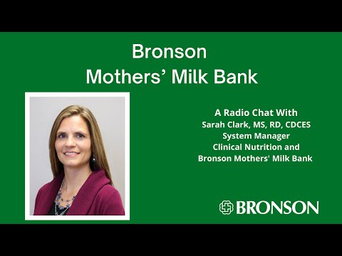 Bronson Mothers' Milk Bank a WKZO Radio Chat with Sarah Clark, MS, RD, CDCES