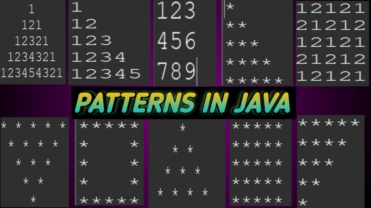 Pattern problems in java | Java Tutorial in Hindi | All Types of Pattern Problem Easy Explanation