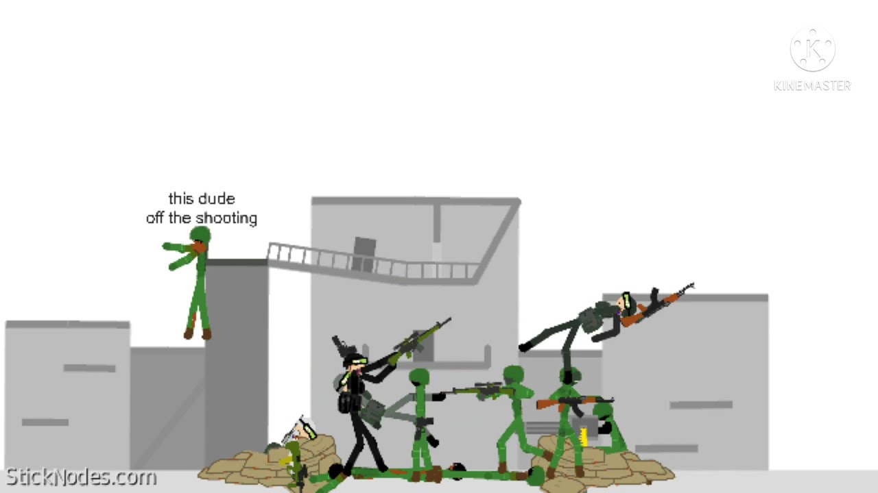 British Army VS Military & infected military’s (stick nodes animation)