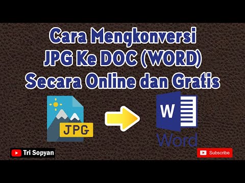 Cara Mengkonversi JPG ke DOC WORD Secara Online dan Gratis