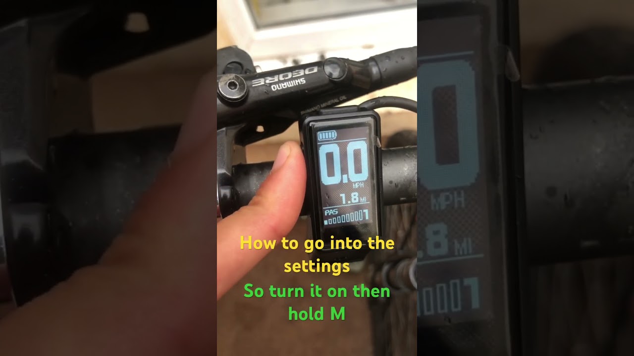 Electric Bike DM03 Mini LCD Display For BAFANG BBS01/02 BBSHD how to go into settings