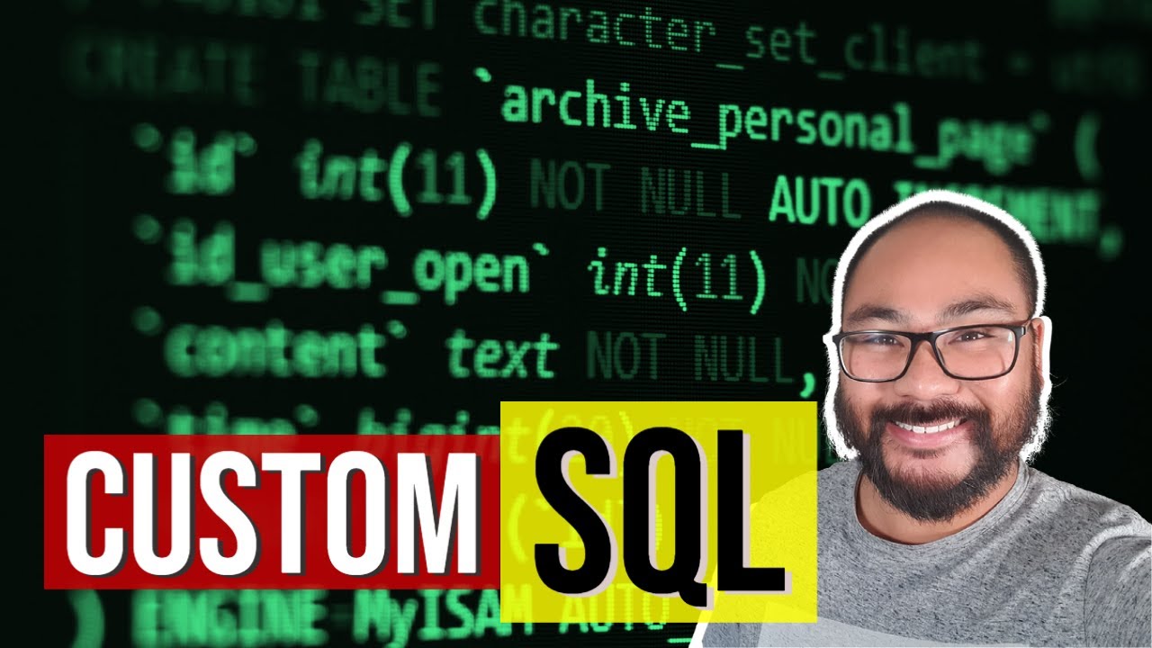 Writing Custom SQL in Tableau