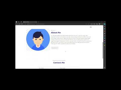 My Portfolio Website using Html,Css, Javascript Task assigned during ByteCode Internship
