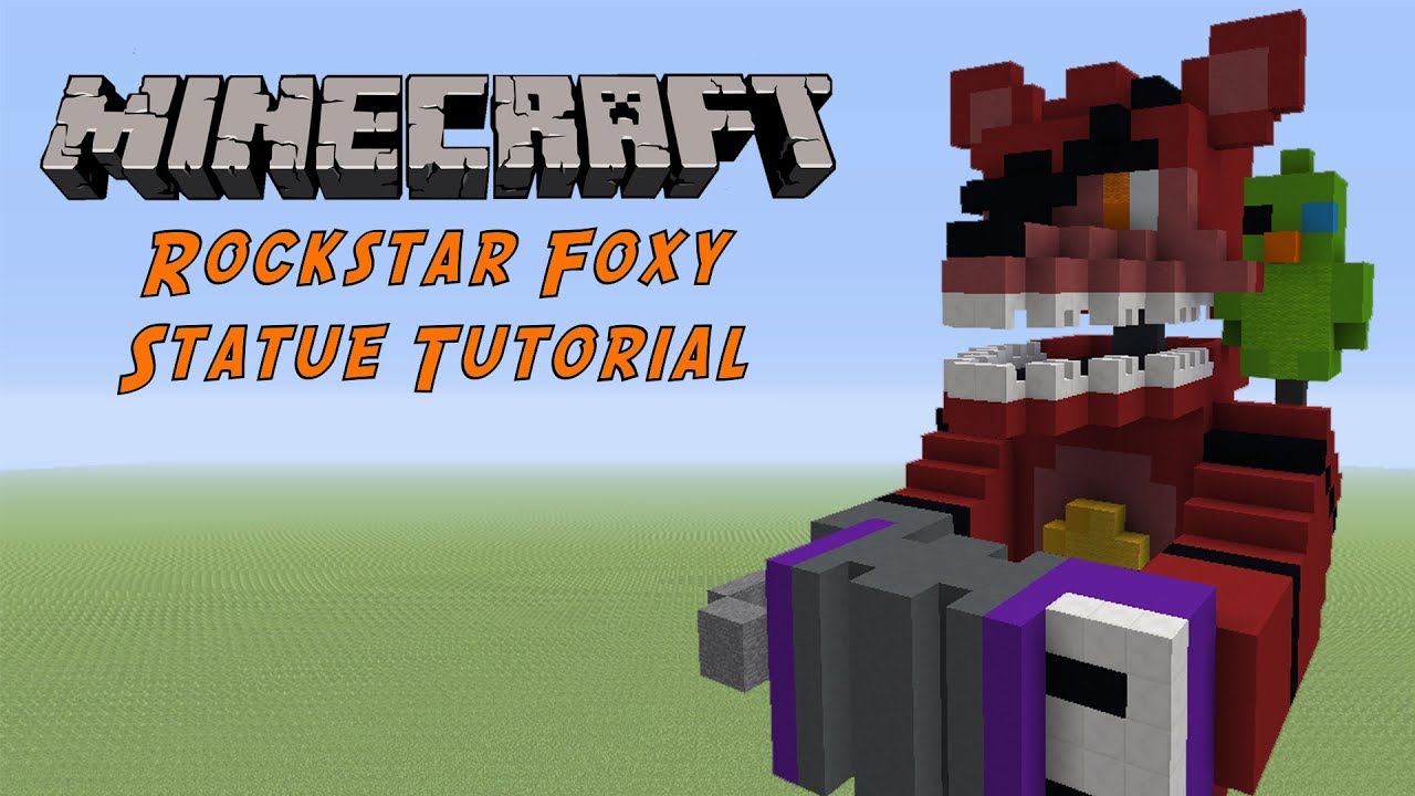 Minecraft Tutorial: Rockstar Foxy (FNAF 6: Freddy Fazbear's Pizzeria Sim) Statue