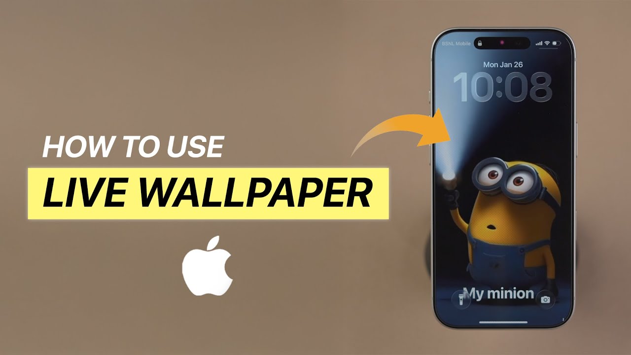 How to Use Live Wallpaper on iPhone iO26!