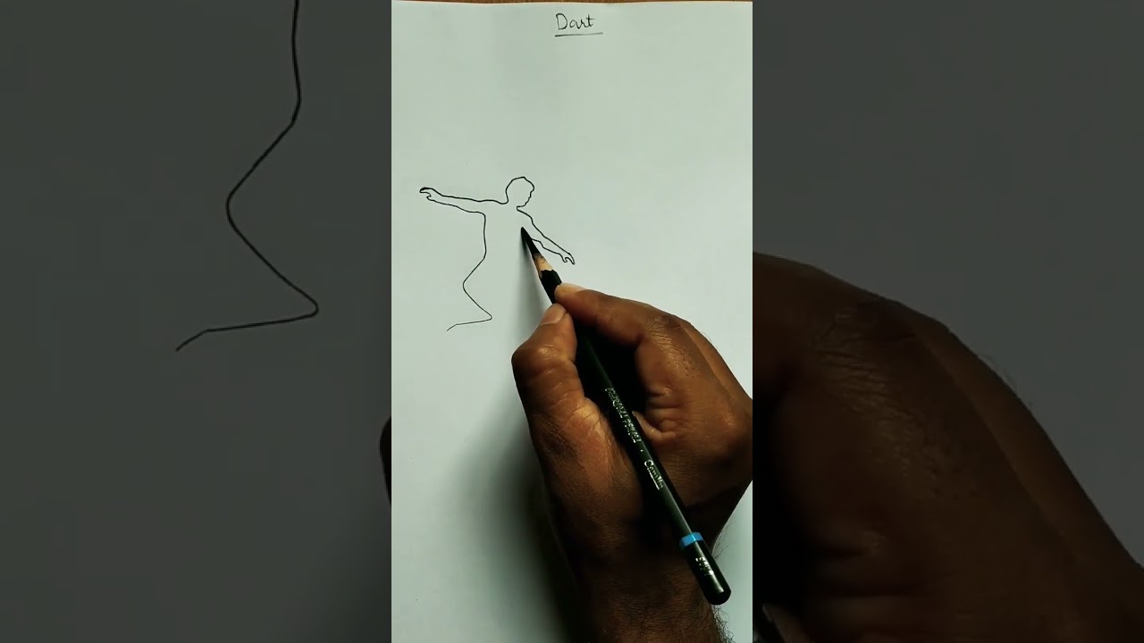 surfing with man one line drawing #shorts #viral #art #satisfying