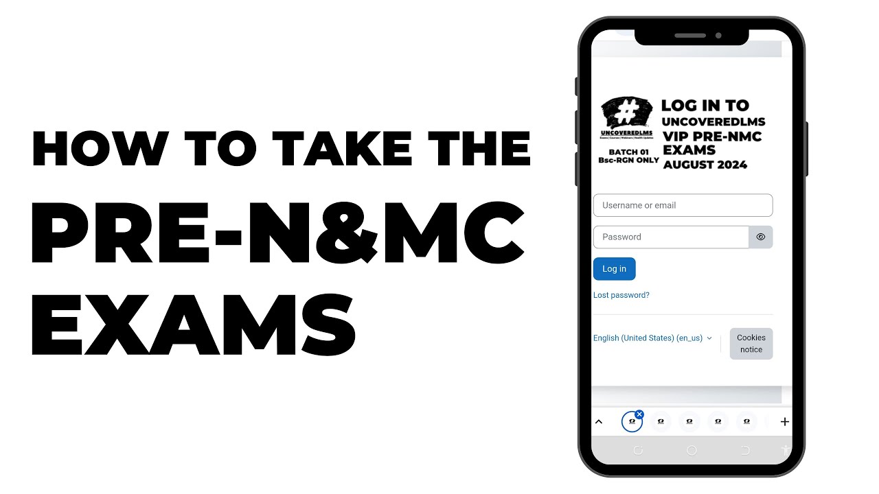 HOW TO TAKE THE PRE-N&MC ONLINE EXAMS, 2024