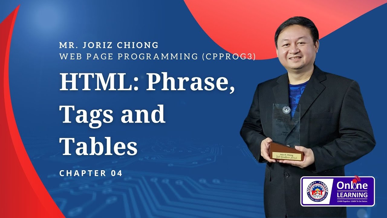 HTML: Phrase, Tags and Tables