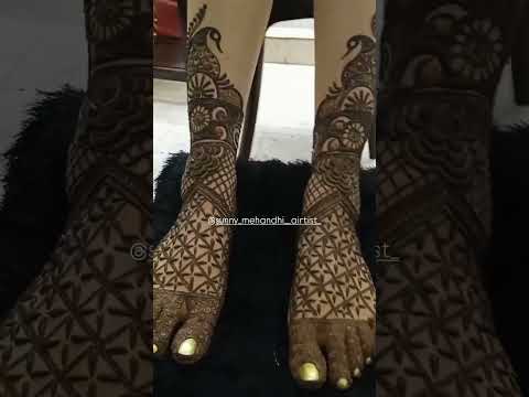 Bridal leg mehandi design book your slot guys upcoming weeding days contact number 7270861398💕☺️