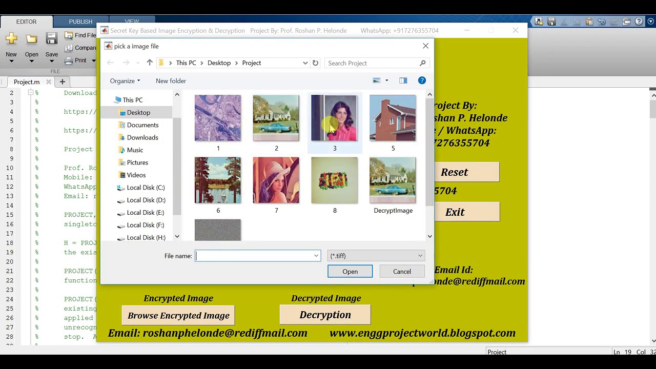 Key Based AES Image Encryption Decryption | Image Encryption Using AES Algorithm Matlab Project