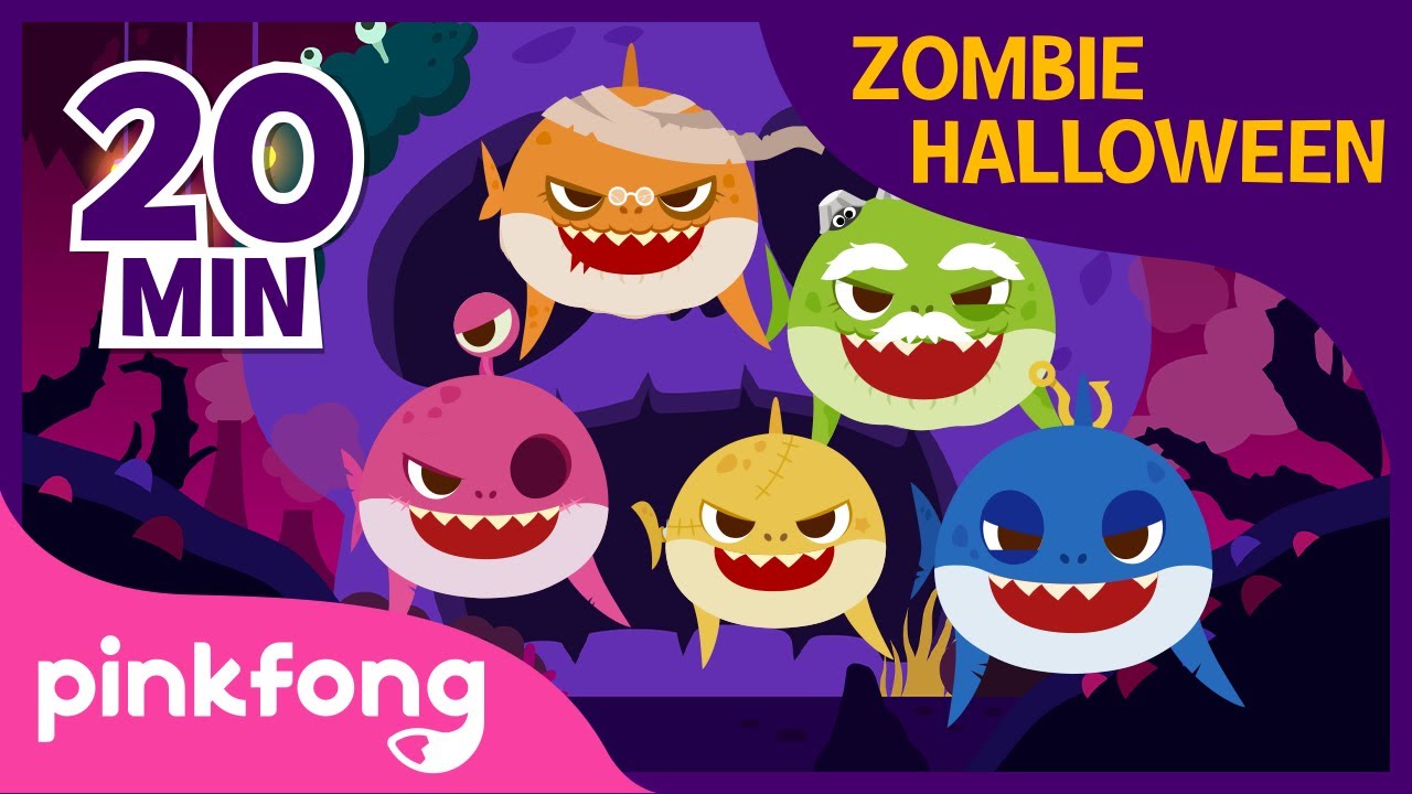 비디오 Halloween Zombie Sharks and more | +Compilation | Halloween Baby ...