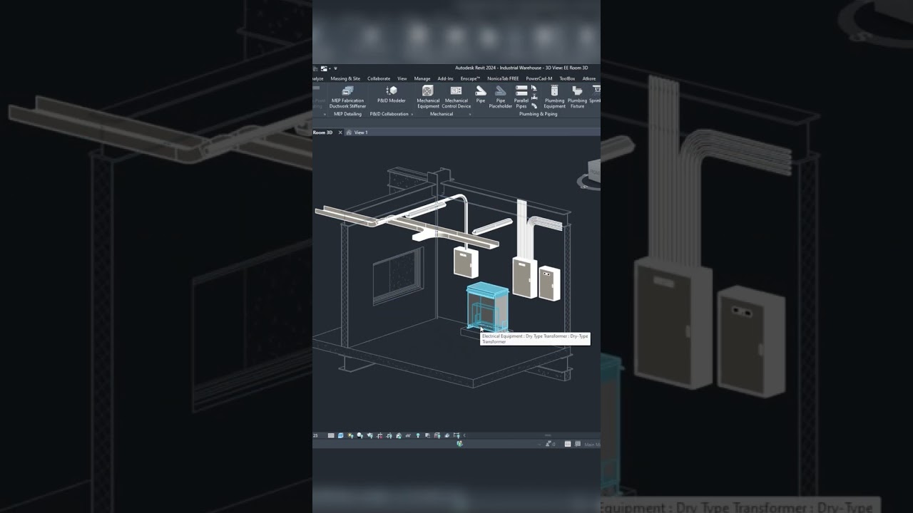 How to circuit Transformer in Revit #revit #mep #electrical