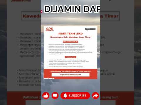 LOWONGAN KERJA DI SPX #loker #toploker #Shopee #jawatimur