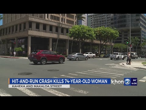 Woman, 74, dies after Honolulu hit-and-run