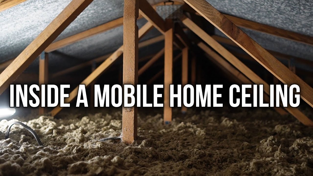 Watch this Before you Renovate a Mobile Home - Ceiling, Attic, and Roof