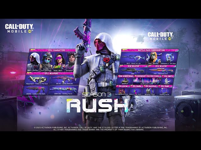 COD Mobile: Call of Duty Mobile Season 3: Rush Battle Pass, new Epic ...