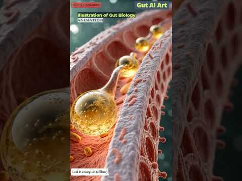 How Your Gut Absorbs Glucose Animation | Gut AI Art | 09