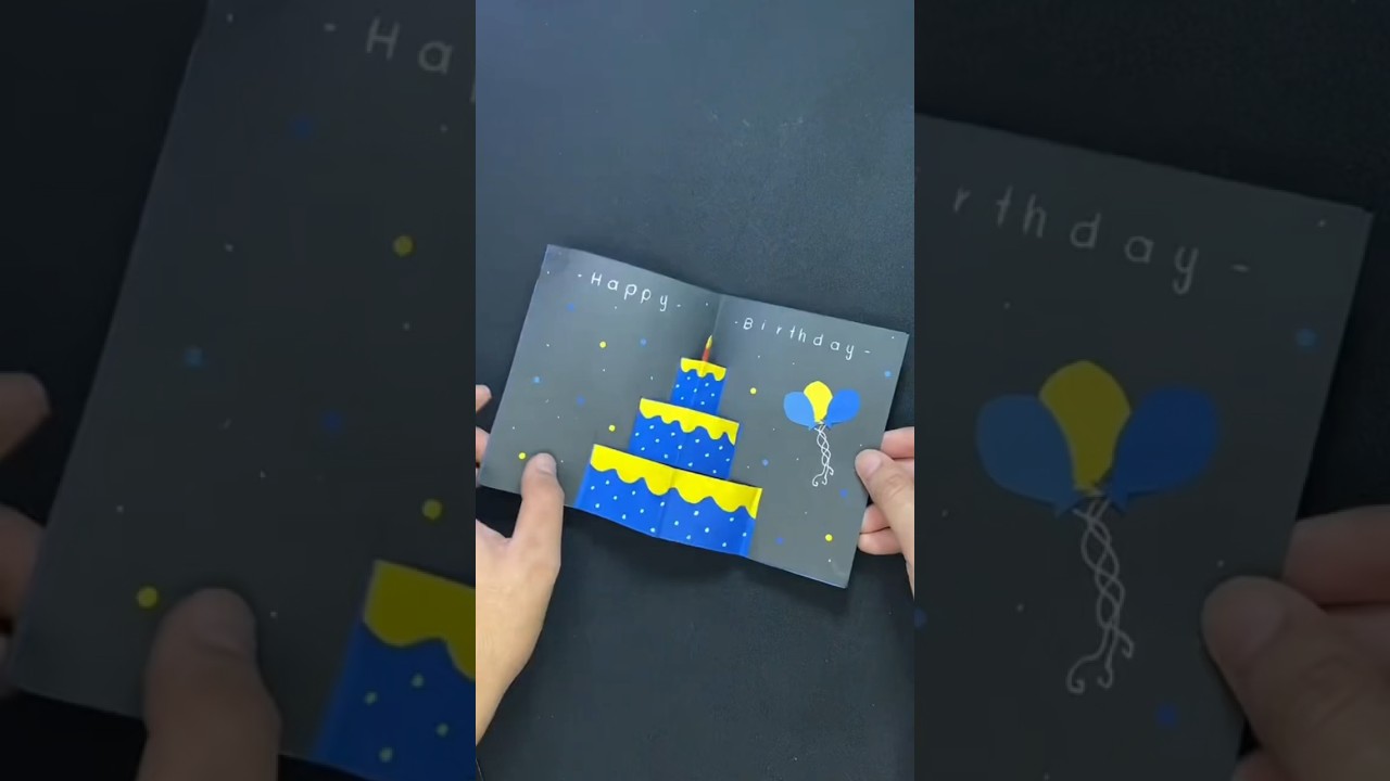 Tarjeta de pastel 3D #manualidades #origami #cartas #tarjeta3d